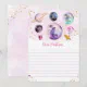 Galaxy Pink Gold Space Birthday Time Capsule Cards | Zazzle