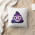 Galaxy Poo Emoji Throw Pillow | Zazzle