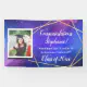 Galaxy Purple Photo Graduation Banner Sign | Zazzle