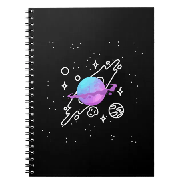 Galaxy Simple Spiral Notebook | Zazzle