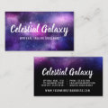 Galaxy Space Stars Ultra Violet Purple Nebula Business Card | Zazzle
