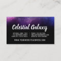 Galaxy Space Stars Ultra Violet Purple Nebula Business Card | Zazzle