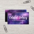 Galaxy Space Stars Ultra Violet Purple Nebula Business Card | Zazzle