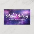 Galaxy Space Stars Ultra Violet Purple Nebula Business Card | Zazzle