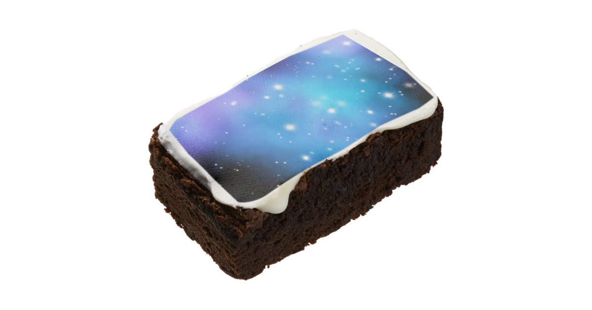 Galaxy Starlight Space Clouds Brownie | Zazzle