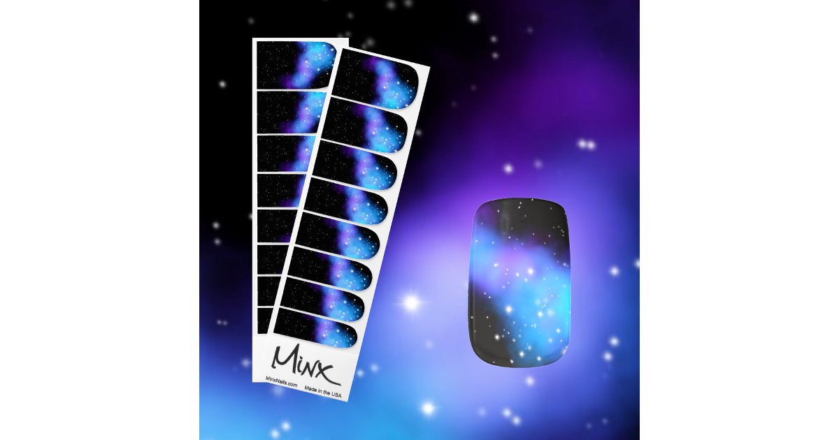 Galaxy Starlight Space Clouds Minx Nail Art | Zazzle
