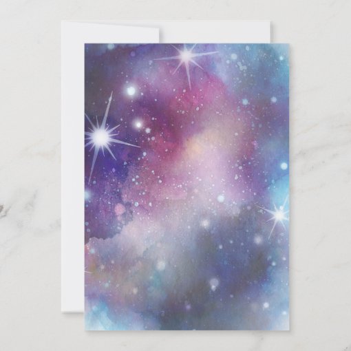 Galaxy Stars and Outer Space Wedding Invitation | Zazzle