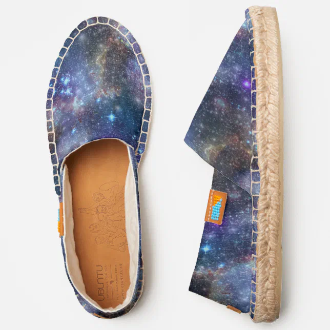 Galaxy Stars Cool Cosmic Outer Space Universe Blue Espadrilles | Zazzle