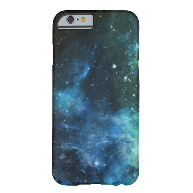 Galaxy Stars Nebula iPhone Blue Green Case-Mate iPhone Case | Zazzle