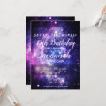 Galaxy Stars Out of This World Space Birthday Invitation | Zazzle