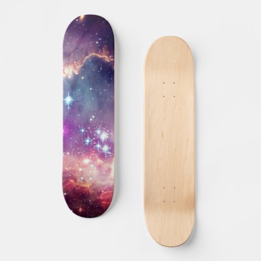 Galaxy Stars Outer Space Astronomy Cool Girls Skateboard | Zazzle