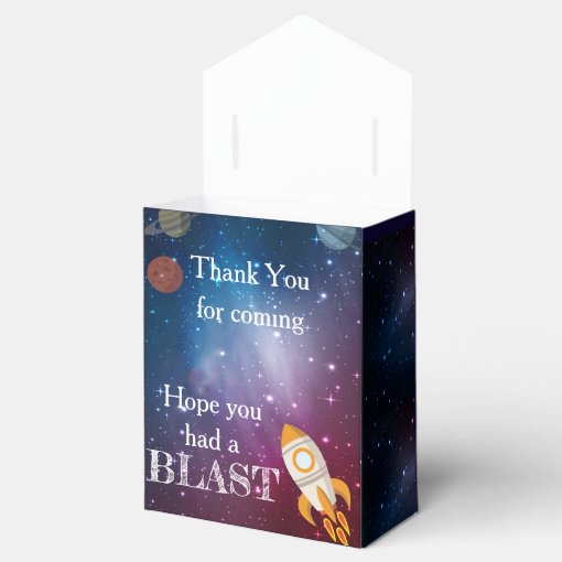 Galaxy Themed | 1st Birthday Party | Favor Box | Zazzle