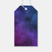 Galaxy Universe Purple Thank You Birthday Favor Gift Tags | Zazzle