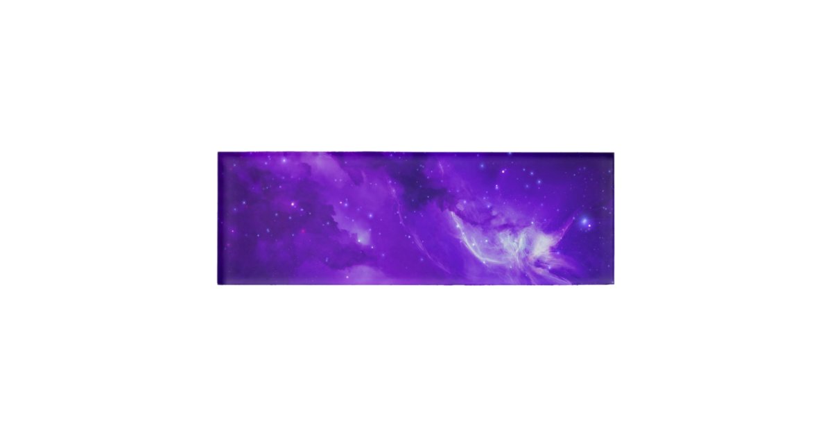 Galaxy with stars in space name tag | Zazzle