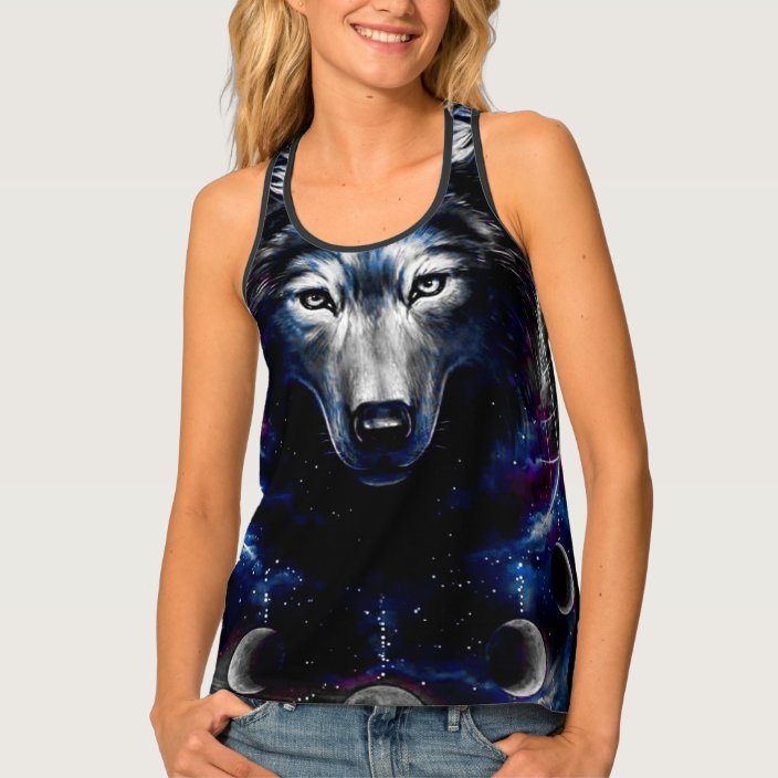 Galaxy Wolf Tank Top | Zazzle.com