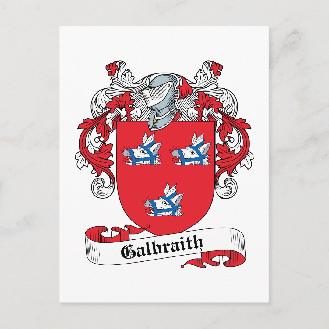 Galbraith Family Crest Postcard | Zazzle