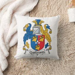 Galbraith Family Crest Throw Pillow | Zazzle