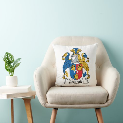 Galbraith Family Crest Throw Pillow | Zazzle