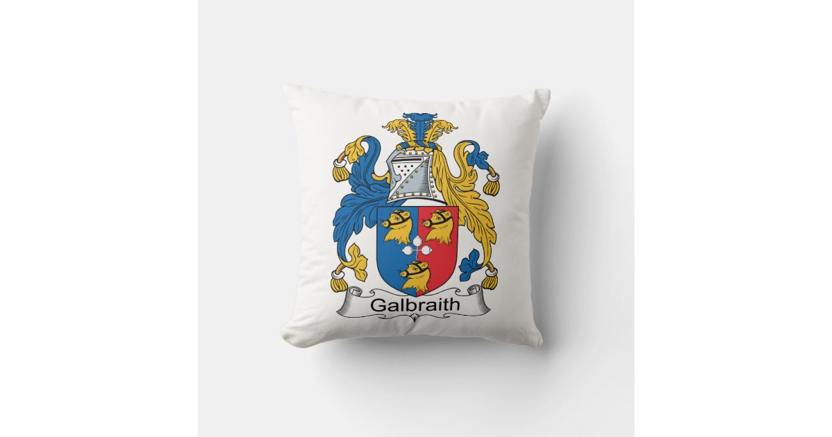 Galbraith Family Crest Throw Pillow | Zazzle
