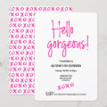Galentine Vaelentine's Day Hello gorgeous XOXO Invitation | Zazzle