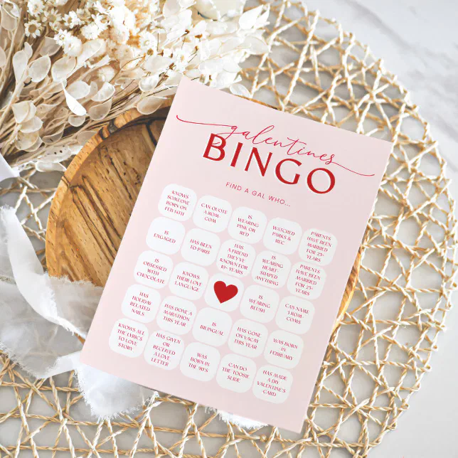Galentines Bingo Game Invitation | Zazzle