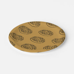 Galentines Day Waffle Paper Plates | Zazzle