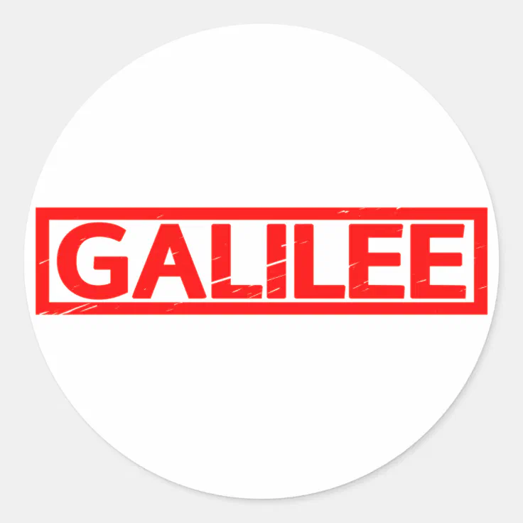Galilee Stamp Classic Round Sticker | Zazzle