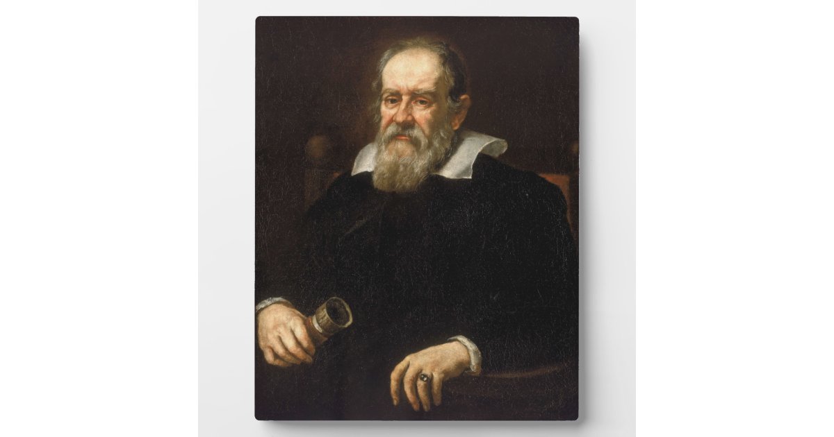 Galileo Galilei Portrait Plaque | Zazzle