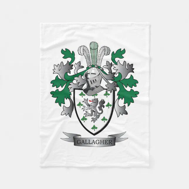 Gallagher Coat of Arms Fleece Blanket | Zazzle