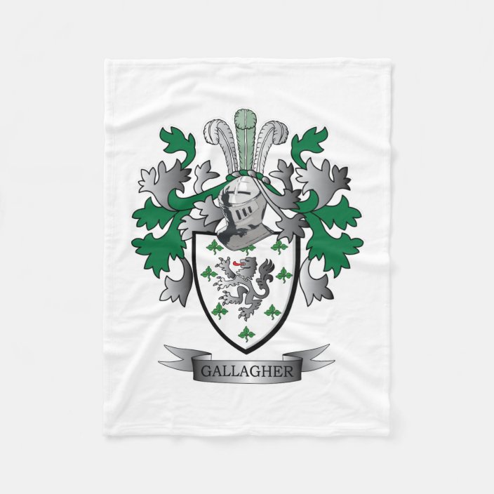 Gallagher Coat of Arms Fleece Blanket | Zazzle.com