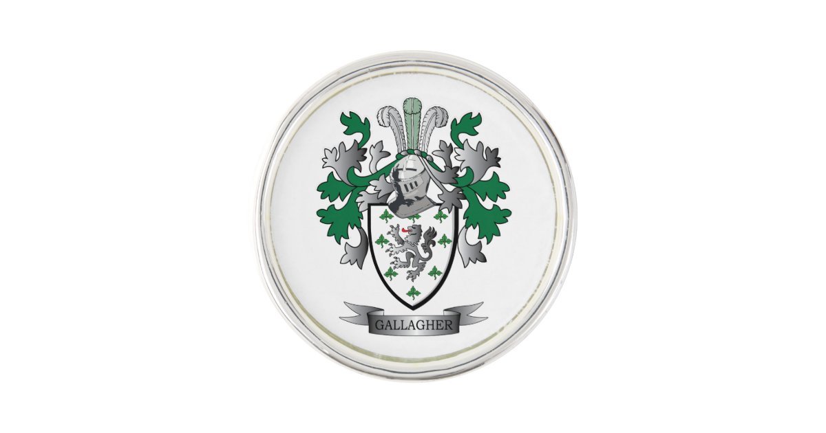Gallagher Coat of Arms Pin | Zazzle