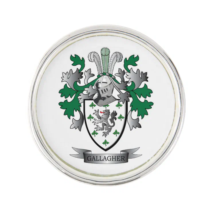 Gallagher Coat of Arms Pin | Zazzle