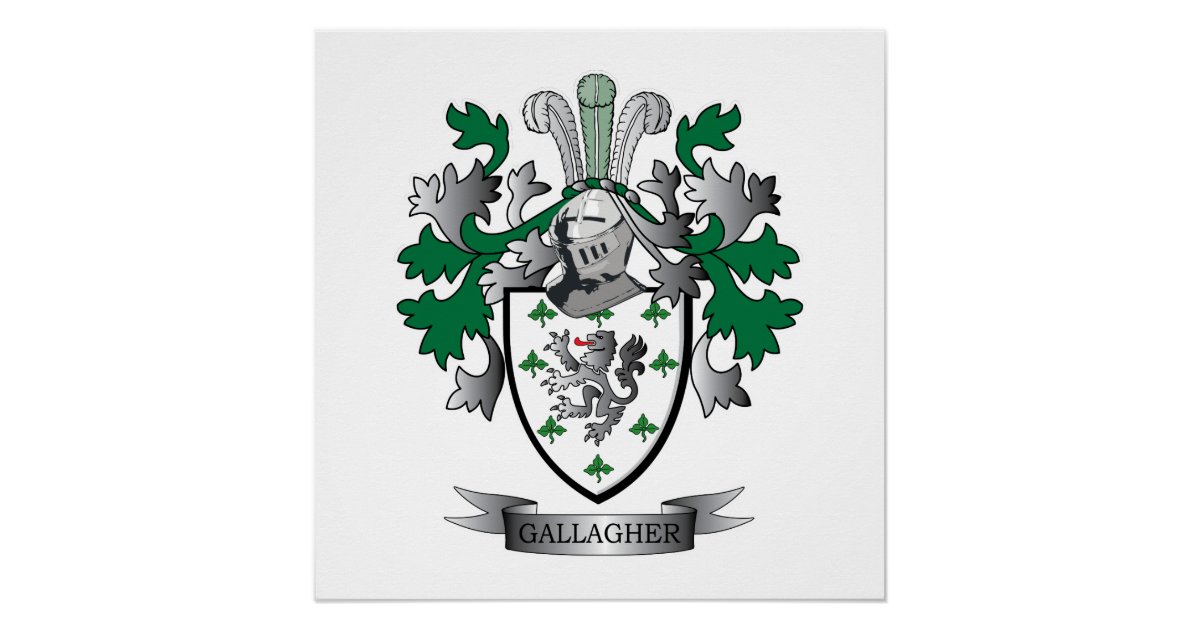 Gallagher Coat of Arms Poster | Zazzle
