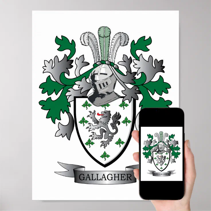 Gallagher Coat of Arms Poster | Zazzle