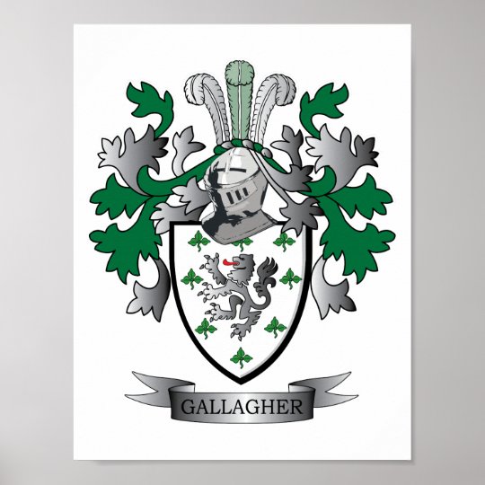 Gallagher Coat of Arms Poster | Zazzle.com