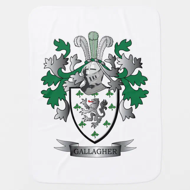 Gallagher Coat of Arms Receiving Blanket | Zazzle
