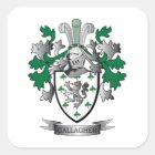 GALLAGHER FAMILY CREST - GALLAGHER COAT OF ARMS CLASSIC ROUND STICKER ...