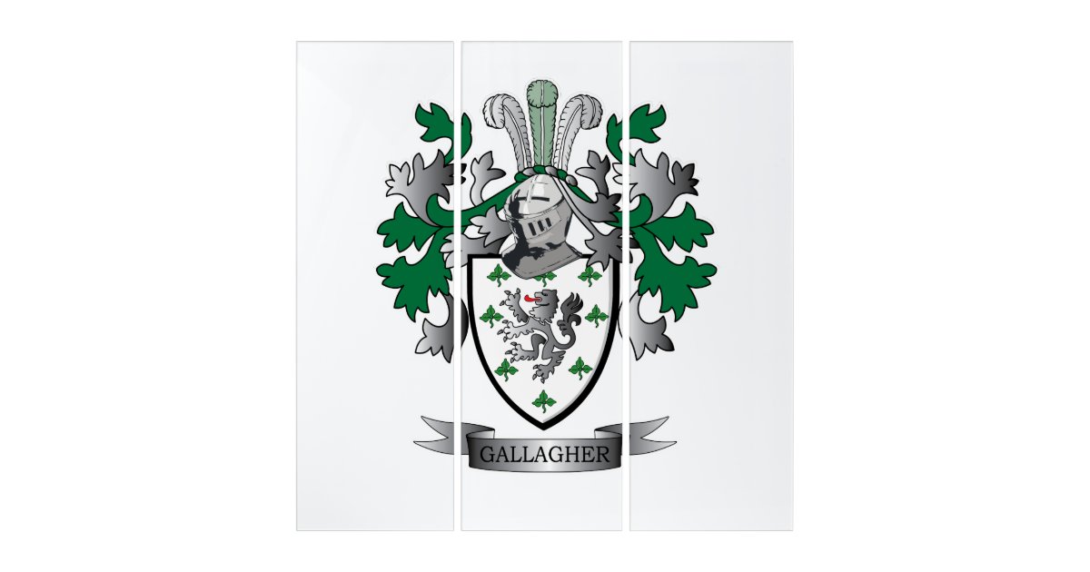 Gallagher Coat of Arms Triptych | Zazzle