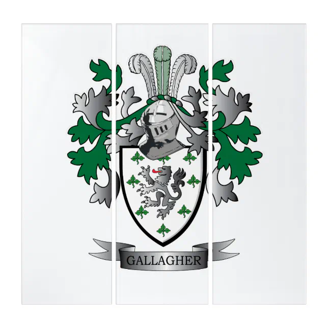 Gallagher Coat of Arms Triptych | Zazzle