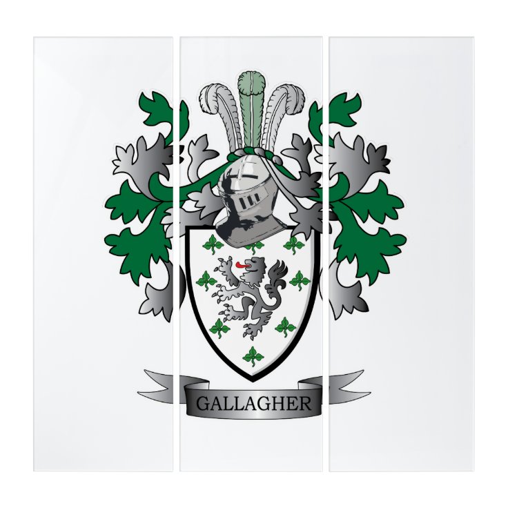 Gallagher Coat of Arms Triptych | Zazzle
