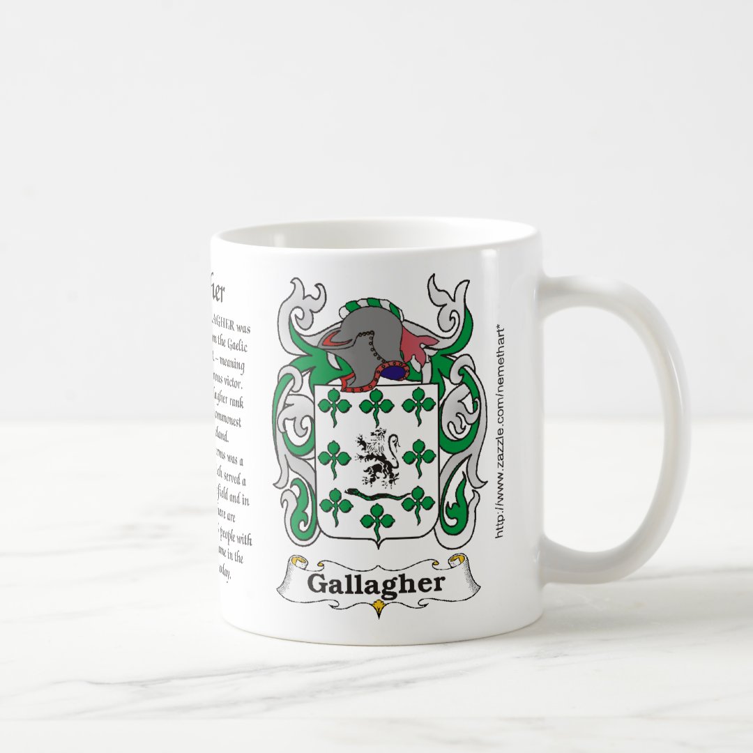 Gallagher Family Coat of Arms mug | Zazzle