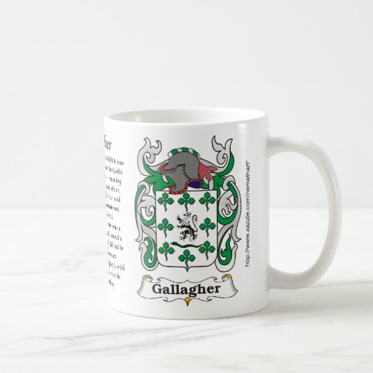 Gallagher Family Coat of Arms mug | Zazzle.com