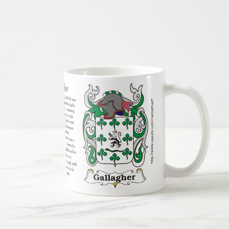 Gallagher Family Coat of Arms mug | Zazzle