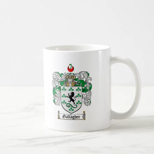 GALLAGHER FAMILY CREST - GALLAGHER COAT OF ARMS COFFEE MUG | Zazzle