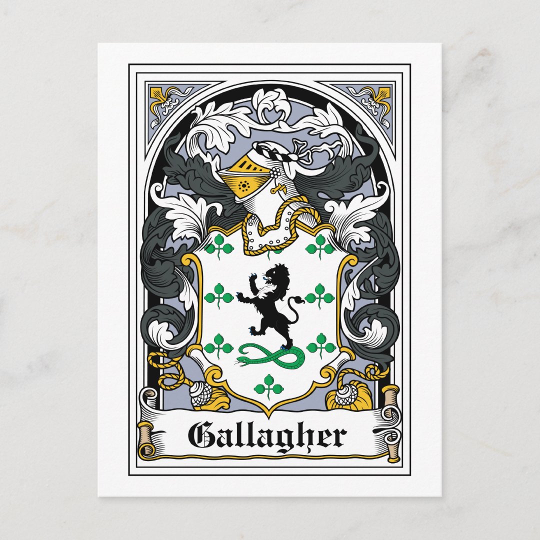 Gallagher Family Crest Postcard | Zazzle