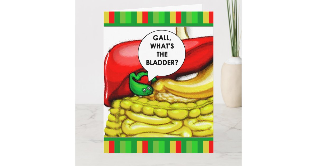 Gallbladder surgery get well card | Zazzle