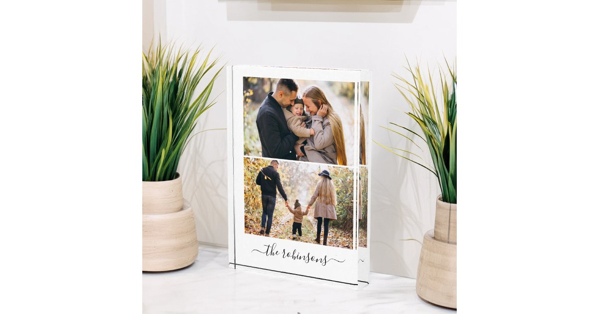 Gallery of 2 Personalized Photo Block | Zazzle