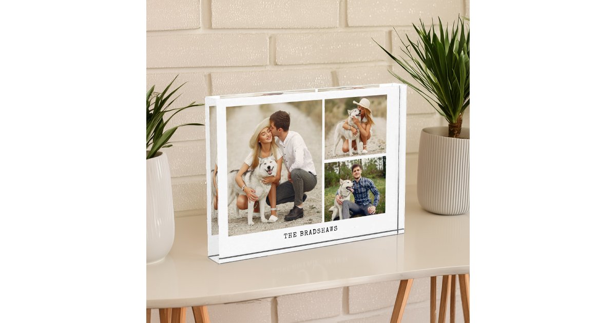 Gallery of 3 Personalized Photo Block | Zazzle