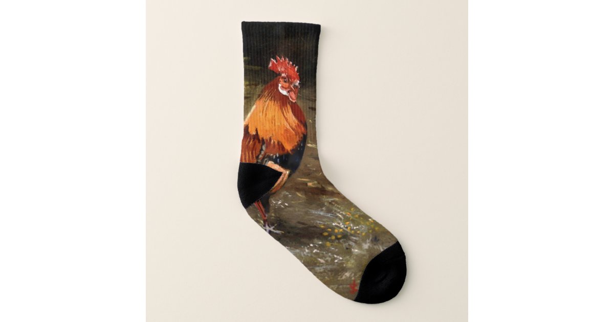 Gallic rooster//Rooster Socks | Zazzle