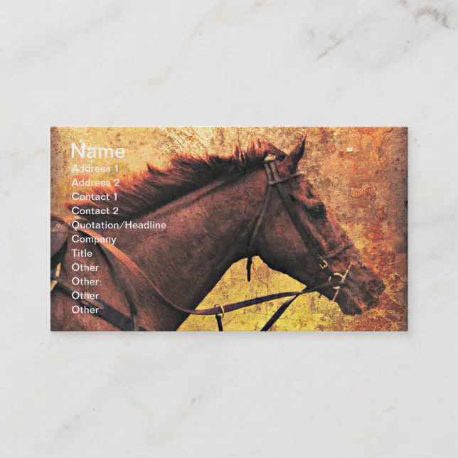 Gallop Business Card | Zazzle